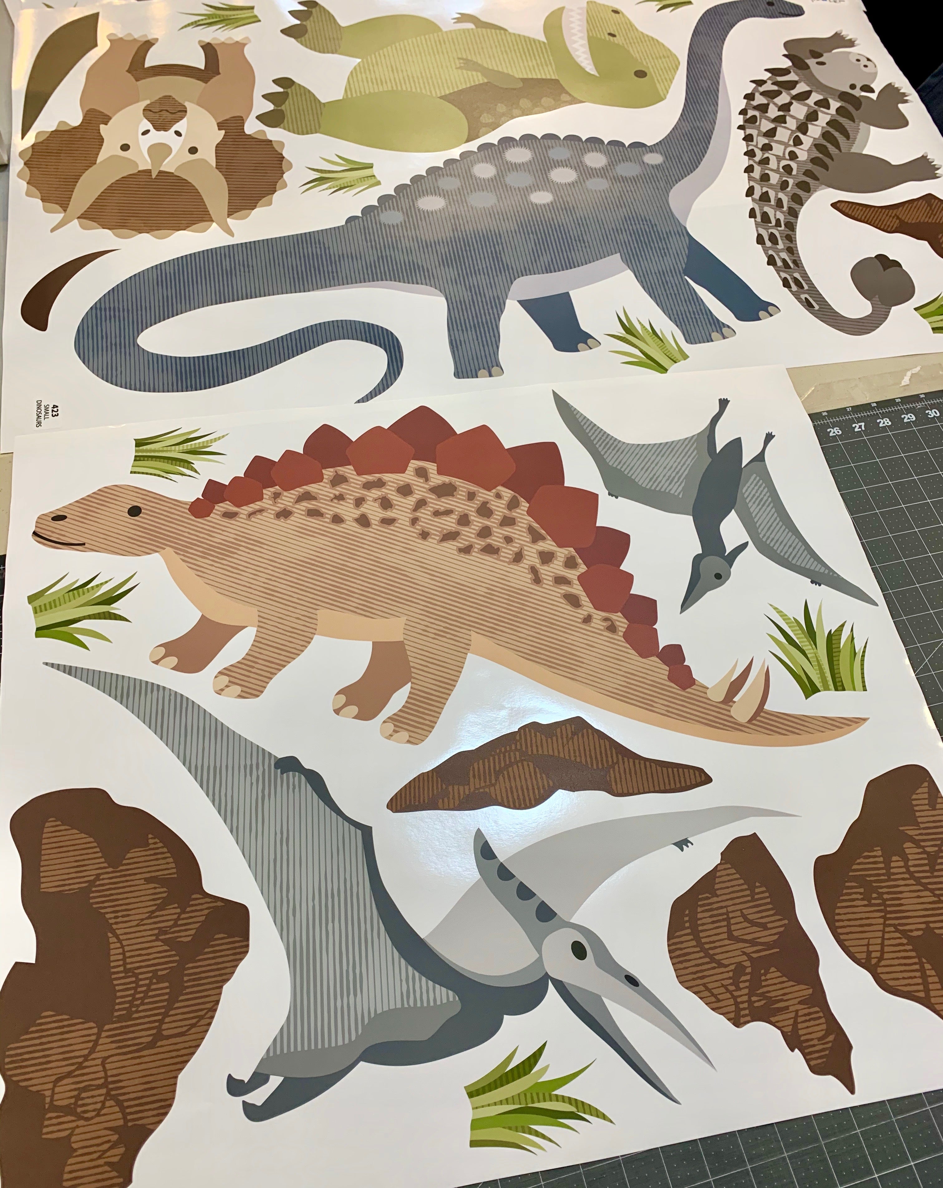 Dinosaur Wall Decals, T Rex Wall Sticker, Reusable Dinosaur Decals