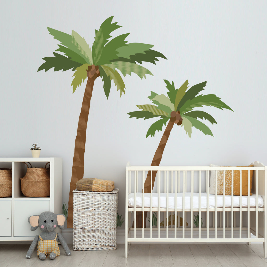 Large Palm Tree Wall Decals, Tropical Wall Decor, Palm Tree Decals ...