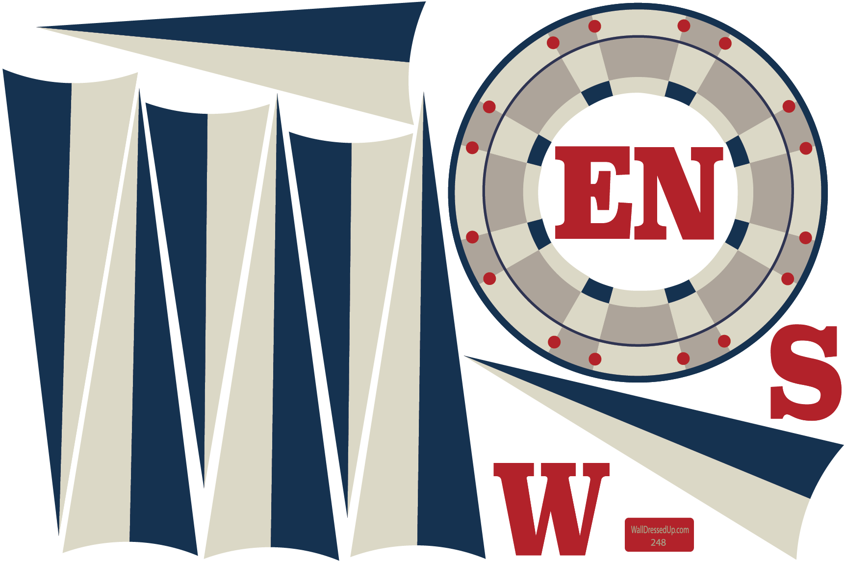 Large Nautical Compass Wall Decal, Eco Friendly Matte Reuasable Fabric