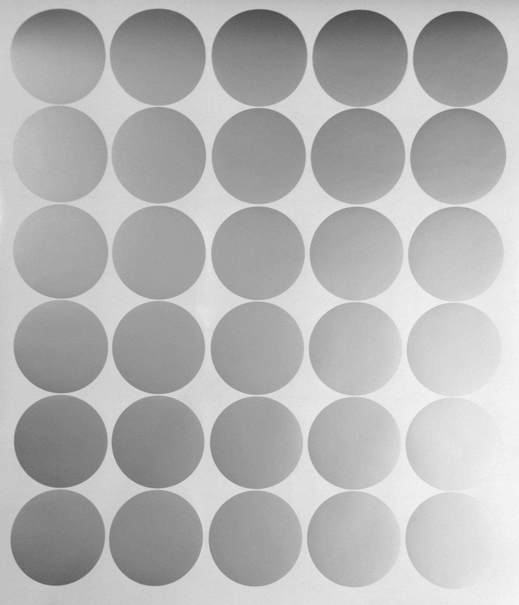 30 Gold Metallic 4 inch Polka Dot Vinyl Gold Wall Decals