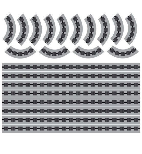 Train Decals, 2 Freight Trains, Train Station & Tunnel, Straight ...