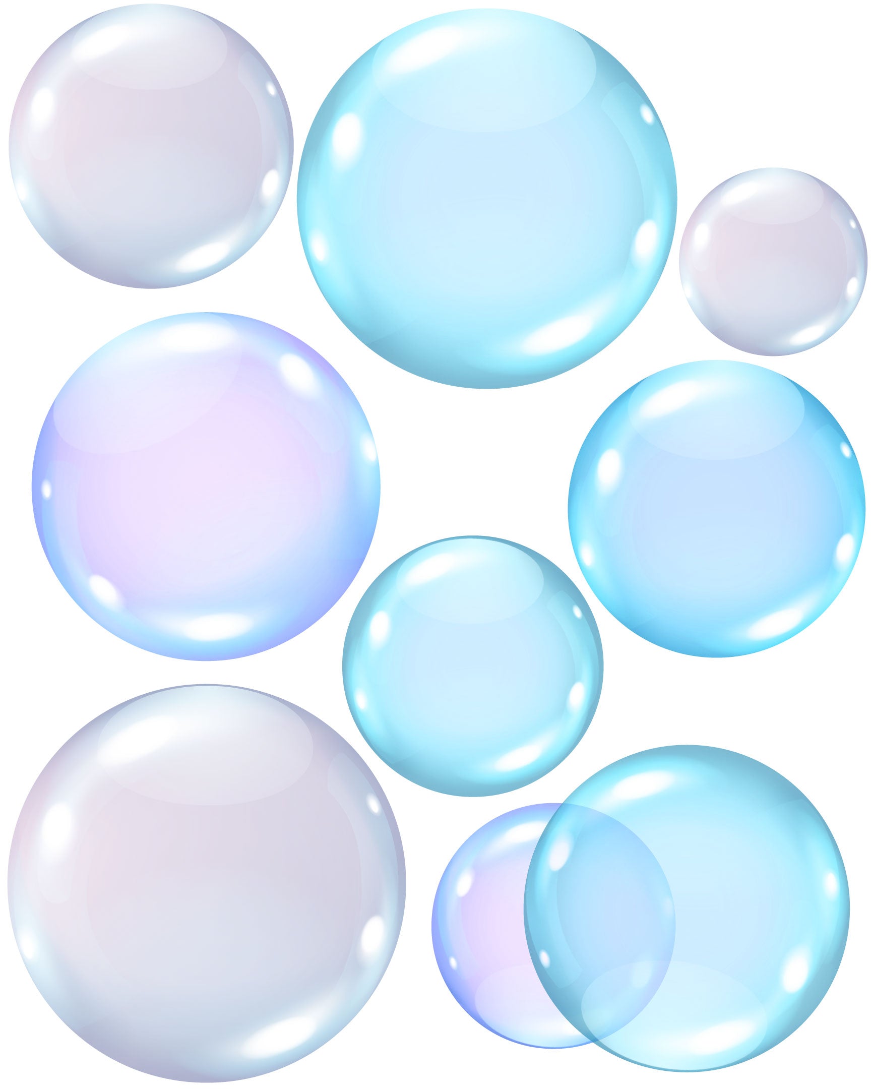Large Wall Decals Bubbles, Bubble Wall Stickers, Bathroom Wall Decals,